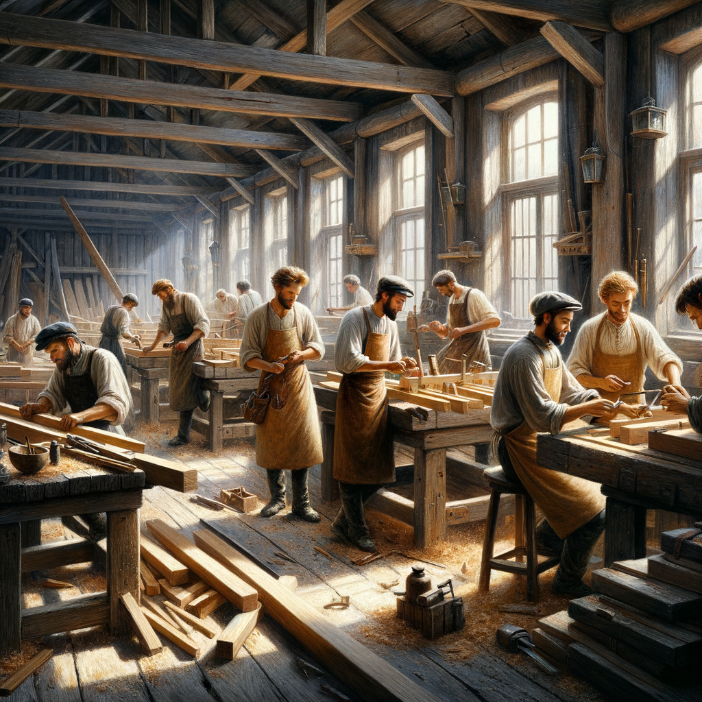 five carpenters (photo)