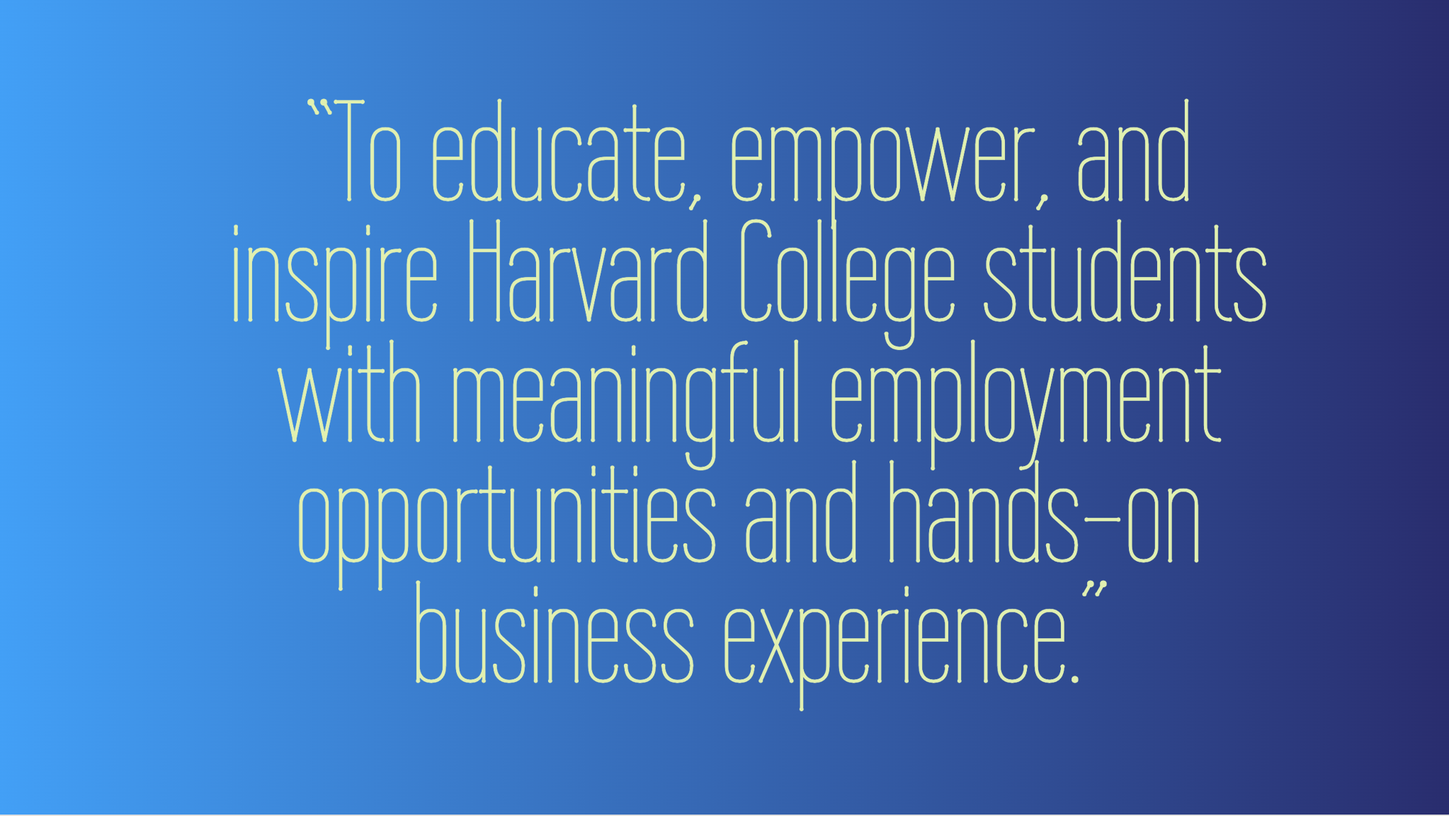 HSA Mission Statement