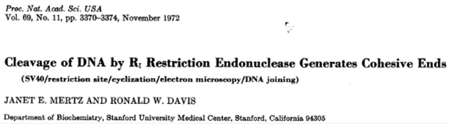 Mertz and Davis Sticky Ends